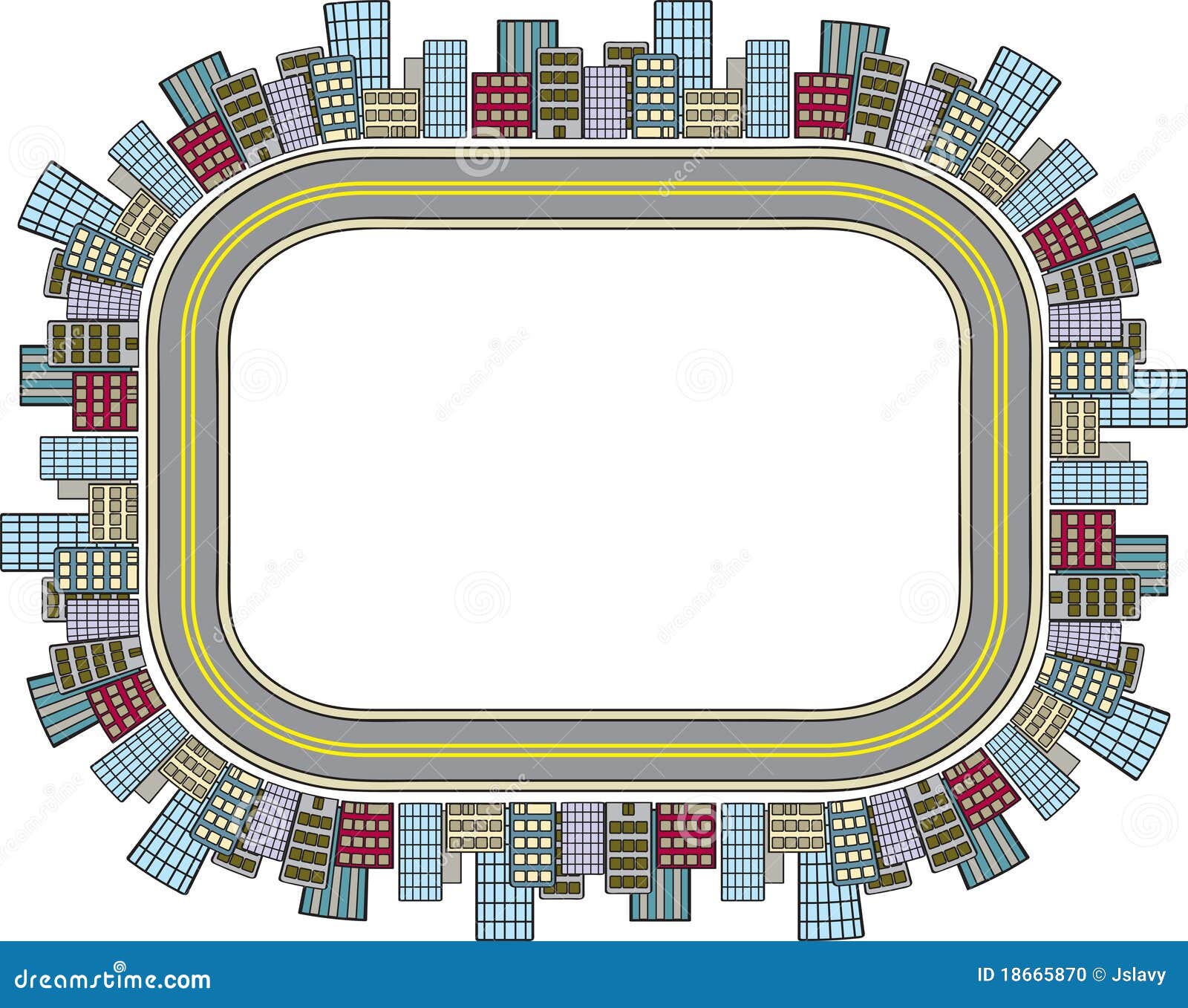 City Street Border stock vector. Illustration of city - 18665870