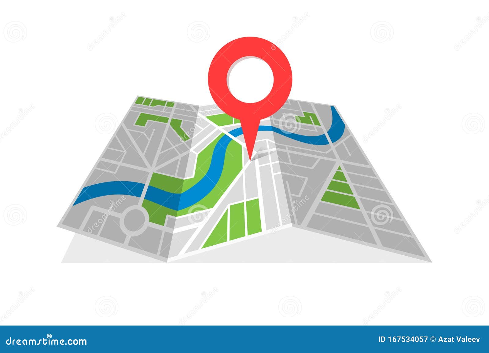 Cartography, Location And Navigation Icons With Cartoon Vector ...