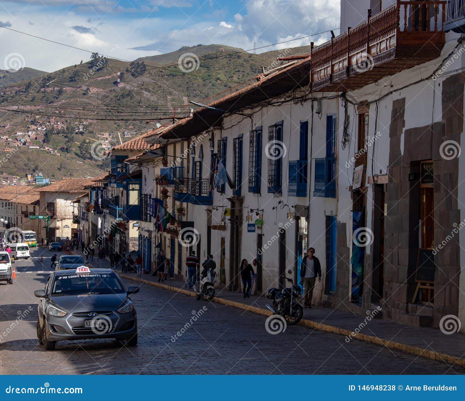 City Streets of Cusco editorial stock photo. Image of america - 146948238