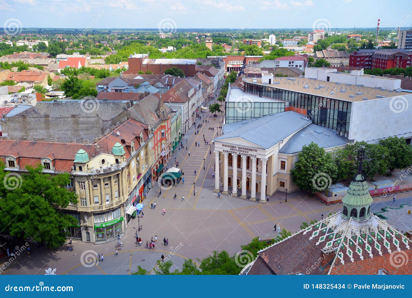 City of Subotica Panoramic View, Serbia Editorial Stock Image - Image ...