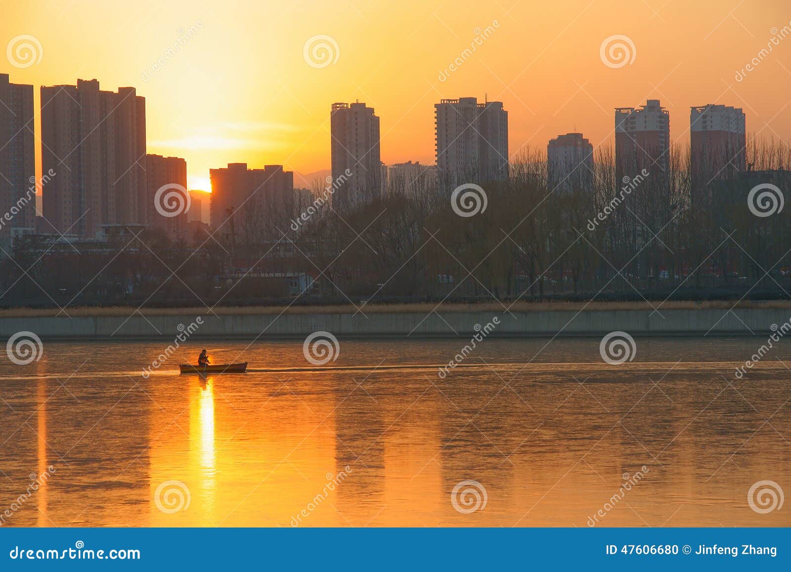 City sunset stock photo. Image of sunrise, afterlight - 47606680
