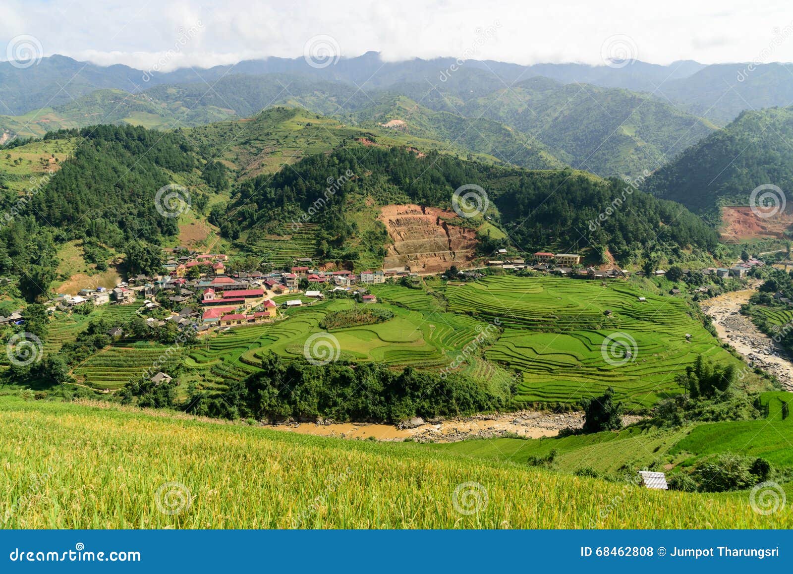 A City Surrounded By Forests And Rivers Royalty-Free Stock Photo ...