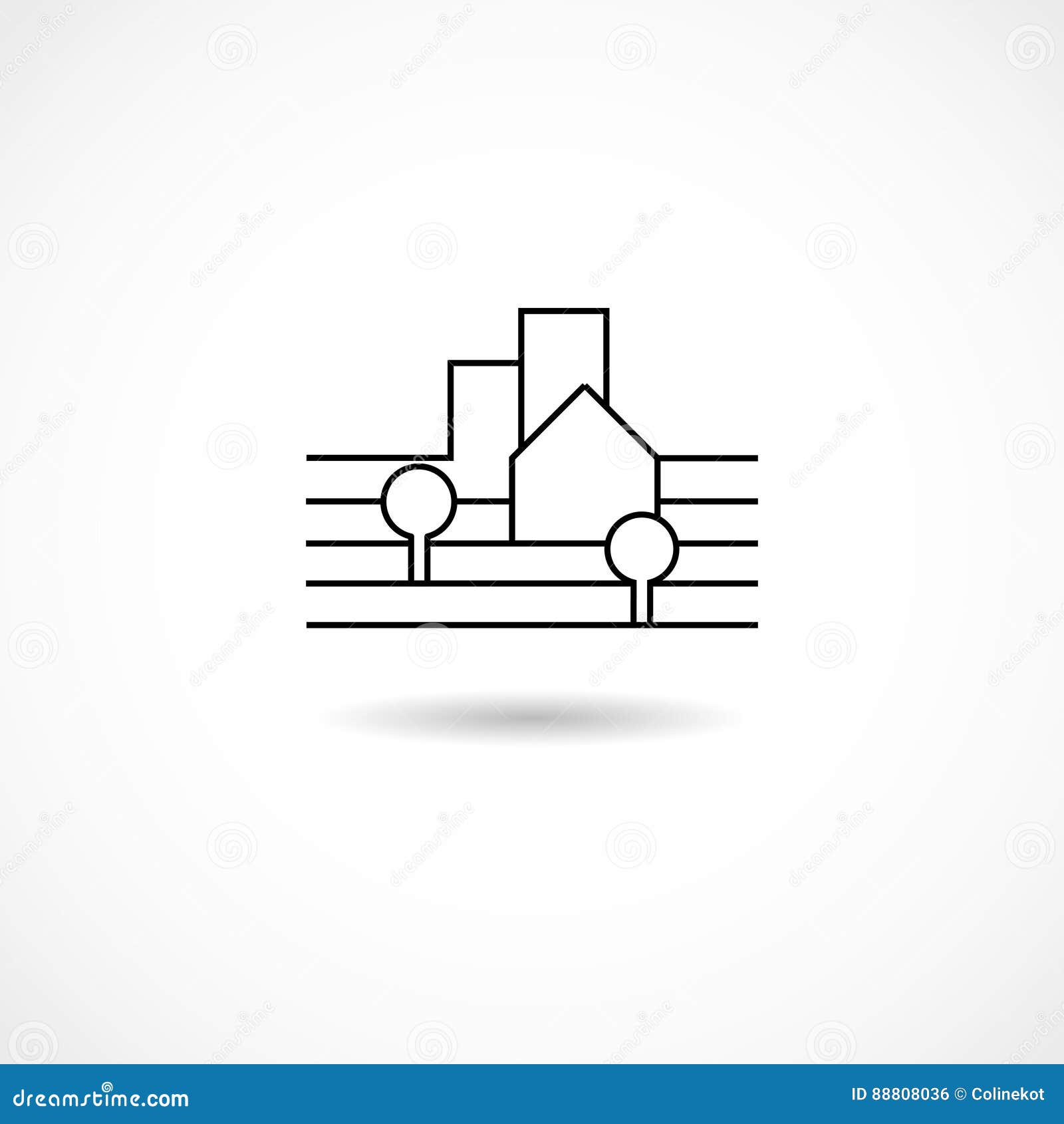 City Symbol Vector Illustration | CartoonDealer.com #88808036