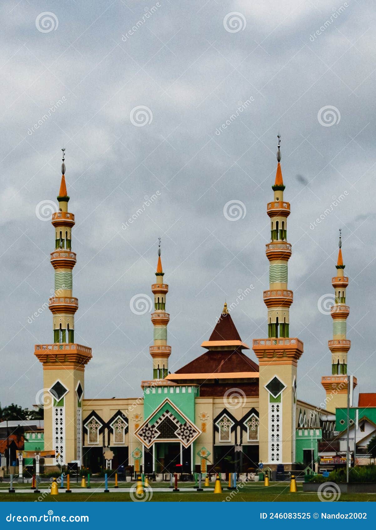 The City of Tegal Great Mosque Editorial Image - Image of mosque, java ...