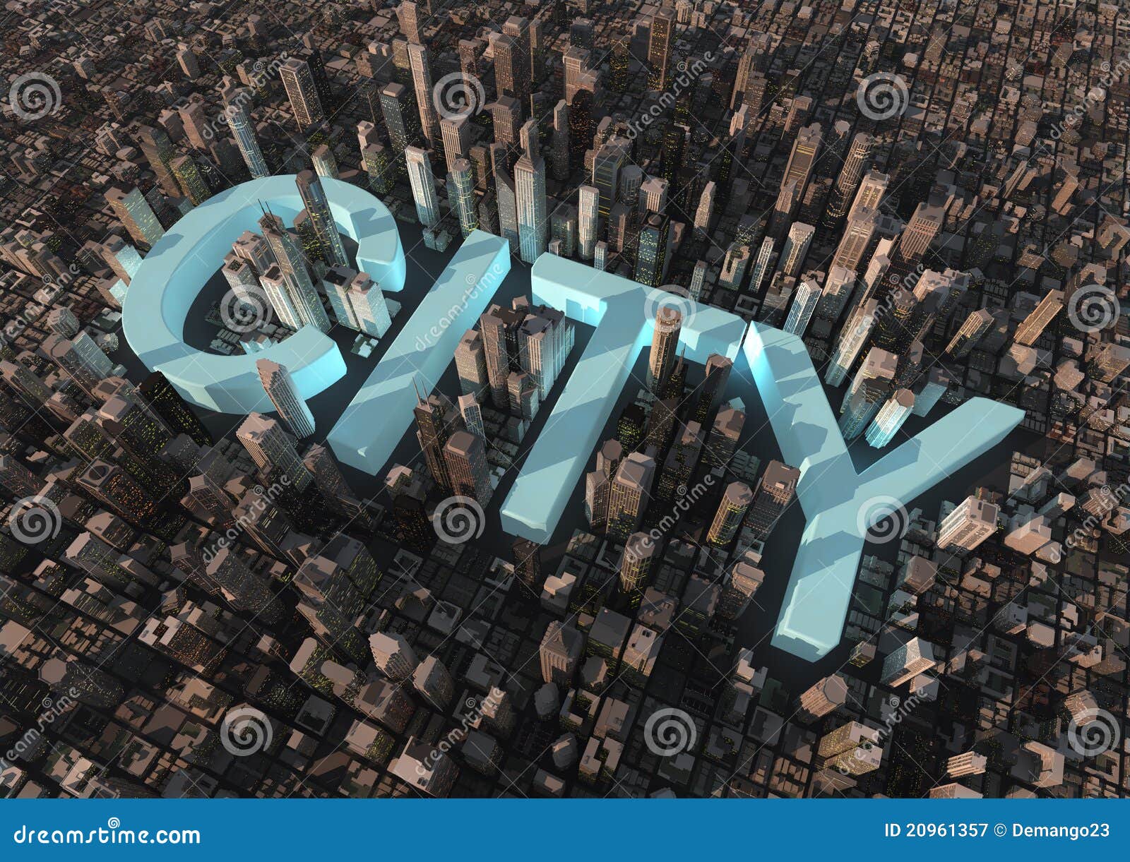 City text stock illustration. Illustration of modern - 20961357