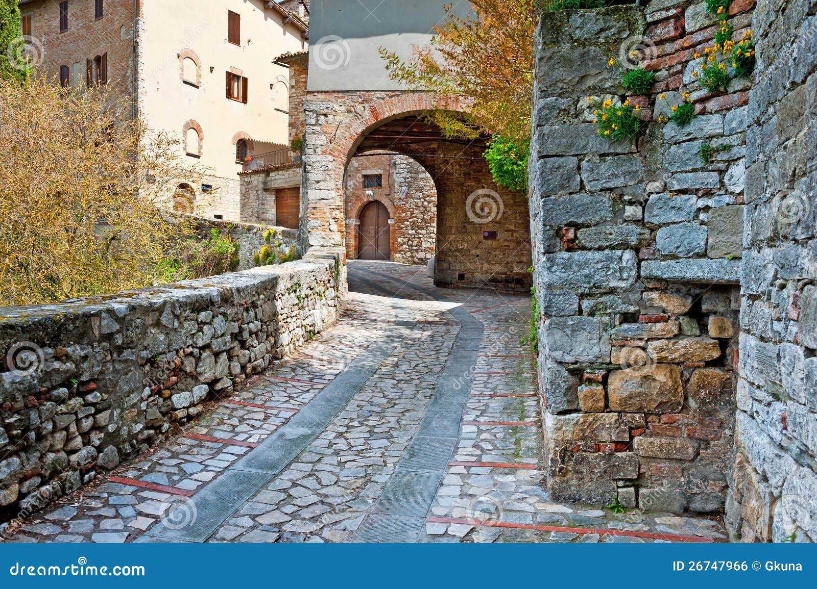 City of Todi stock photo. Image of cracked, balcony, door - 26747966