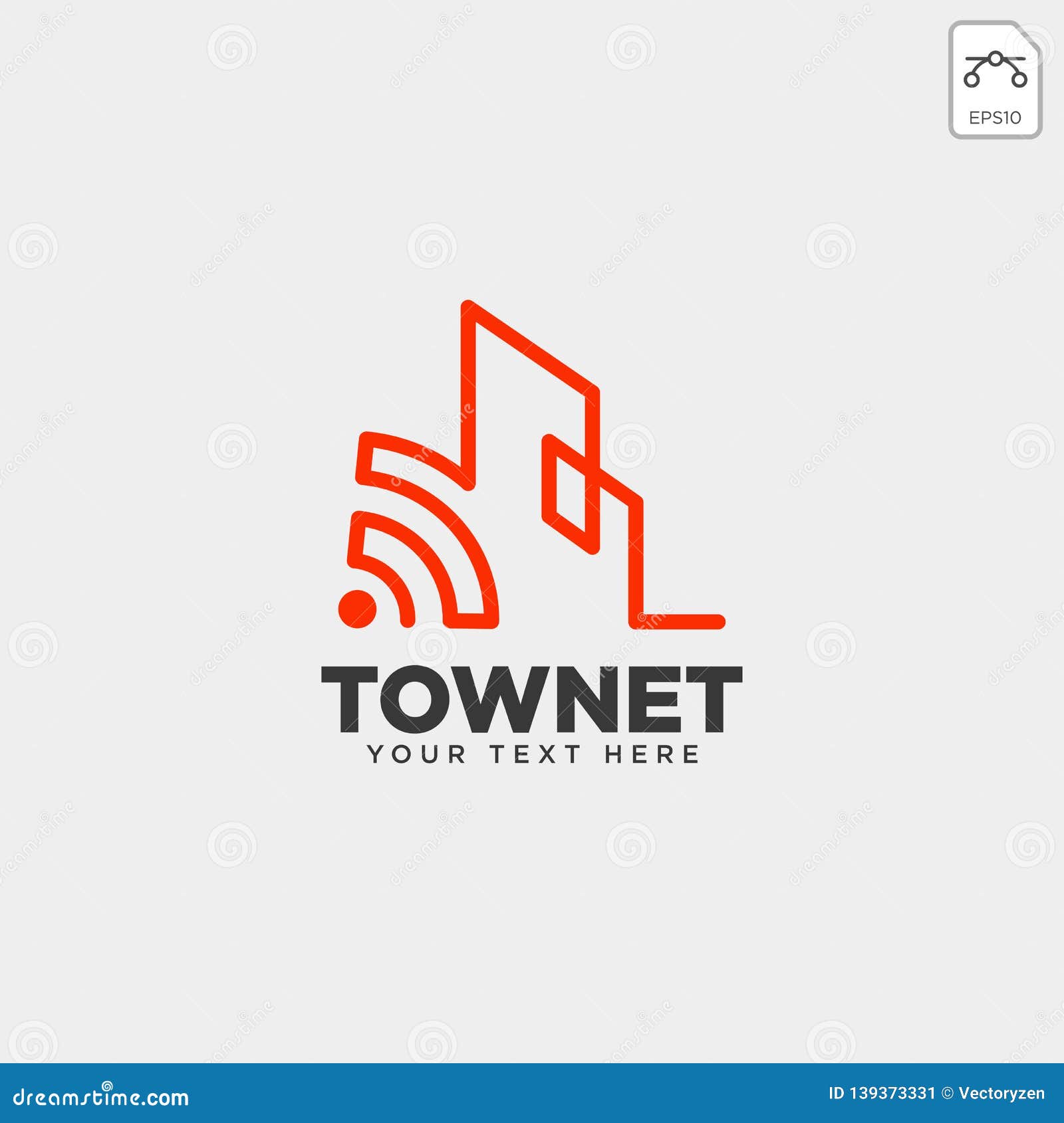 City or Town Network Connection Logo Template Vector Illustration Stock ...