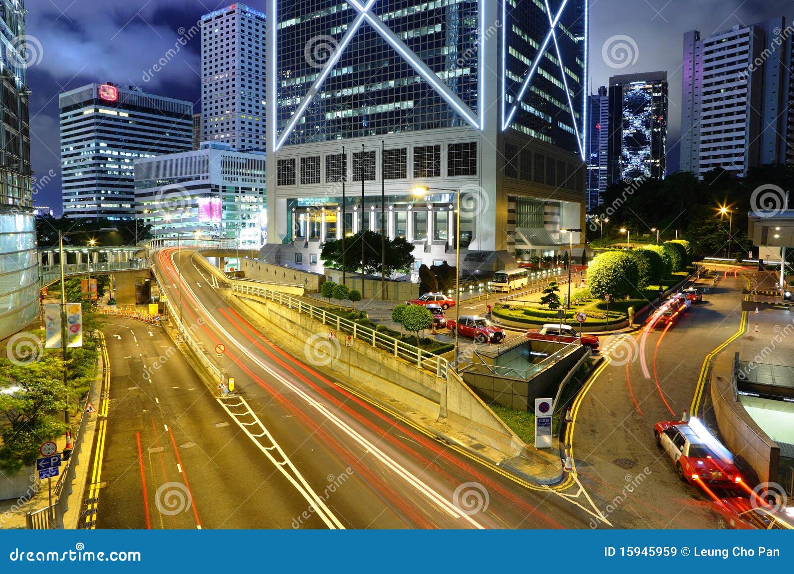 City traffic at night stock image. Image of blur, dusk - 15945959