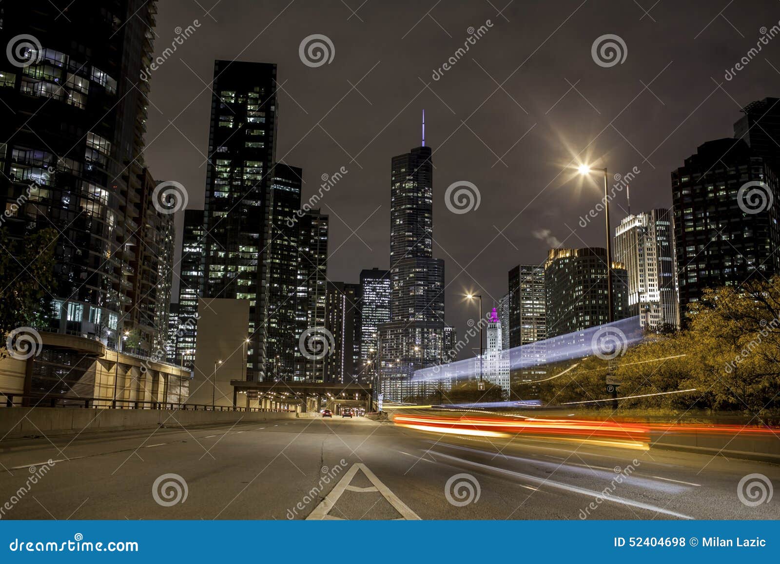 City traffic at night stock photo. Image of blur, moving - 52404698