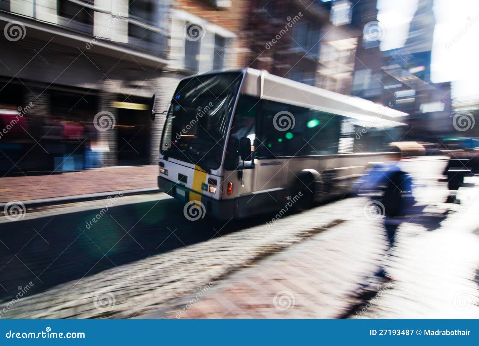 City Traffic with a Public Bus Stock Image - Image of blur, vehicle ...