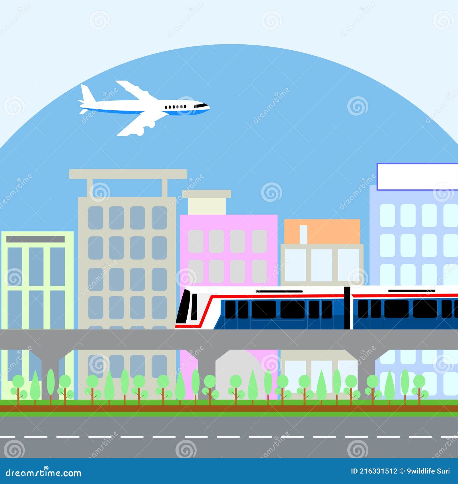 City trains vector design stock vector. Illustration of design - 216331512