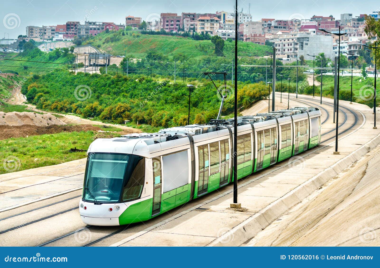 City Tram in Constantine, Algeria Stock Photo - Image of commuter, city ...