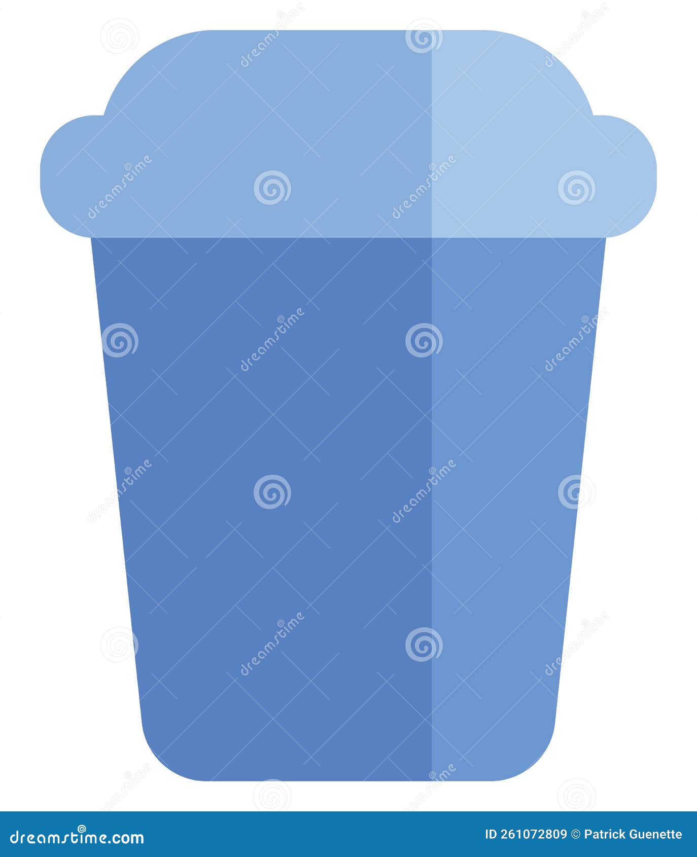 City trash can, icon stock vector. Illustration of machine - 261072809
