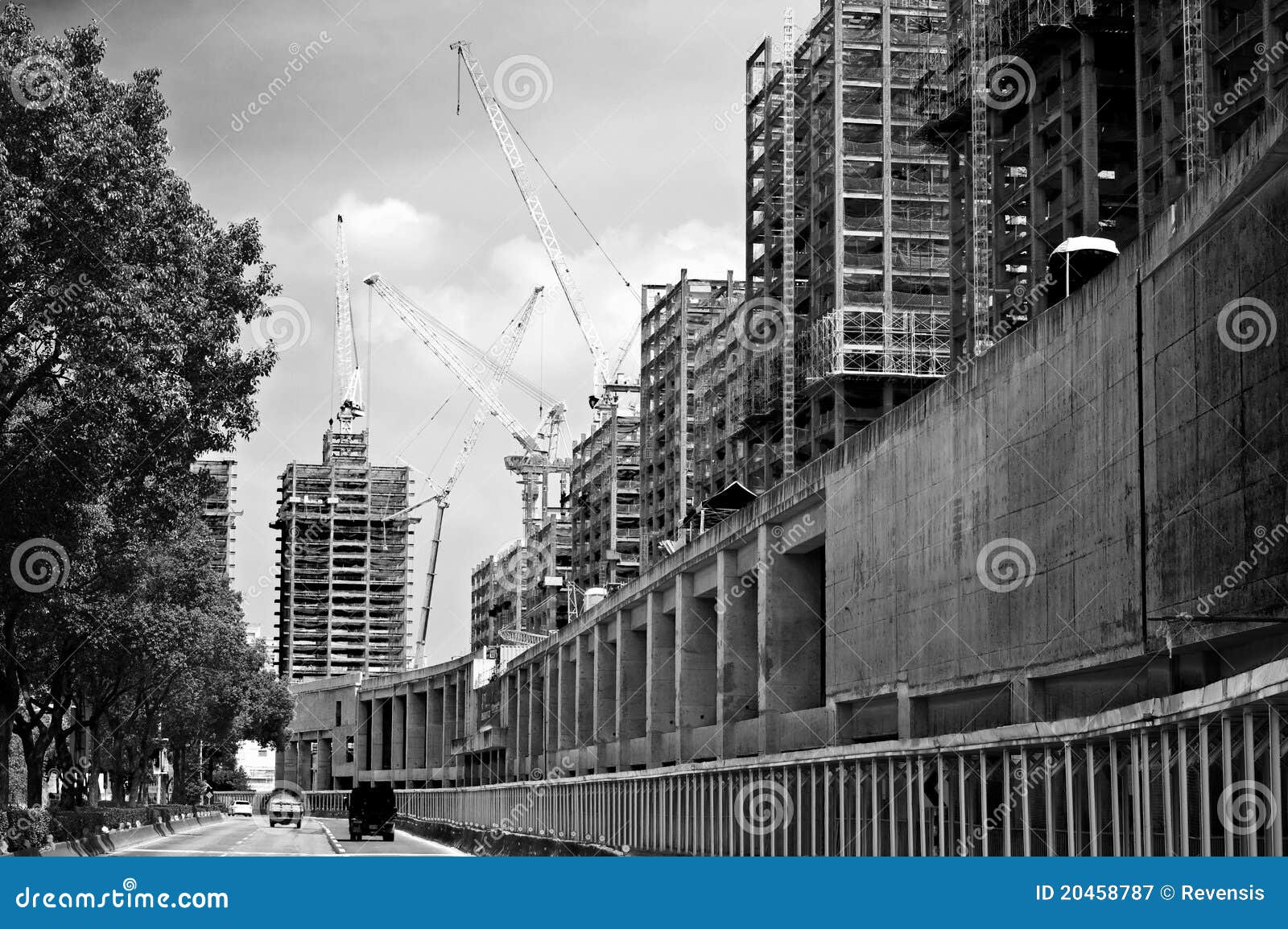 City under construction stock image. Image of brown, concrete - 20458787