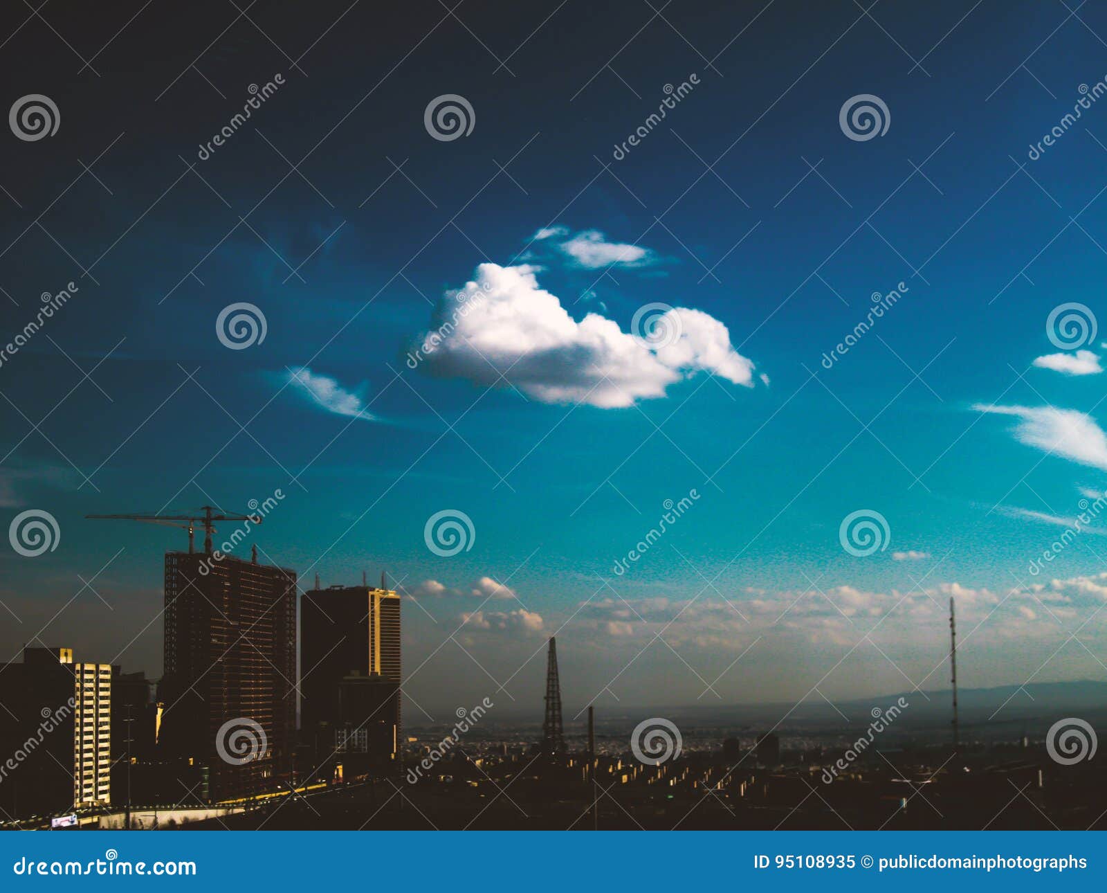 City Urban Sky Buildings Picture. Image: 95108935