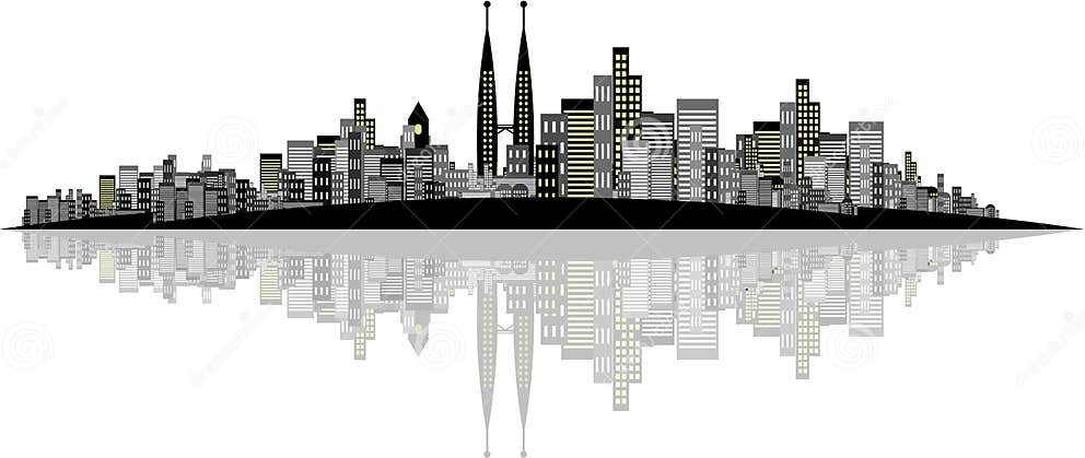 City Vector stock vector. Illustration of cityscape, graphics - 3357925