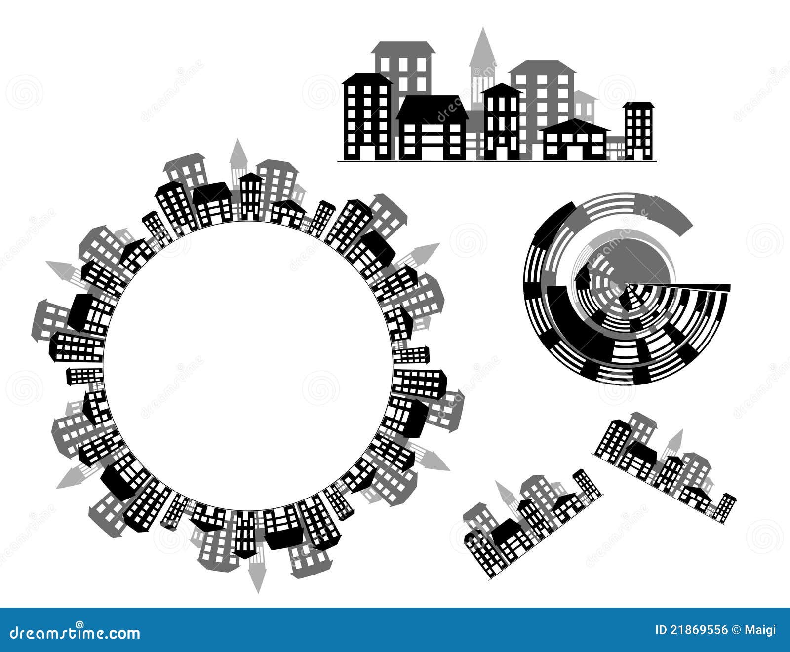 City Vector Graphics stock vector. Illustration of buildings - 21869556