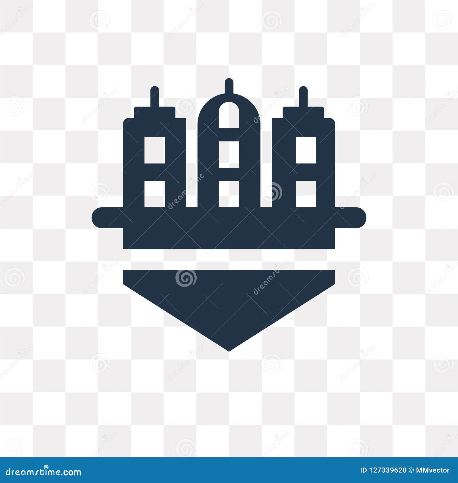 City Vector Icon Isolated on Transparent Background, City Trans Stock ...