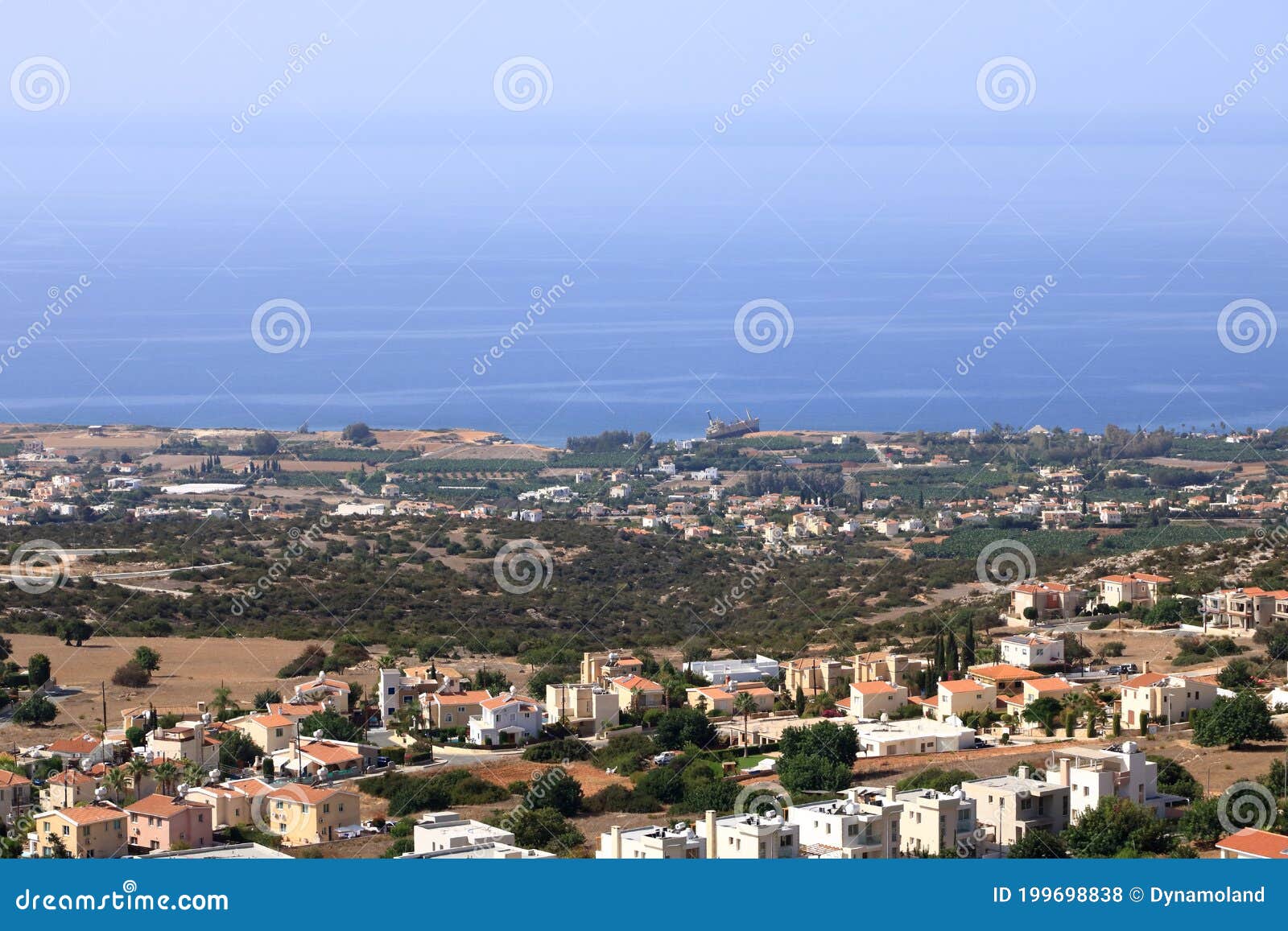 City View Above Paphos, Cyprus 2020 Stock Photo - Image of coast ...