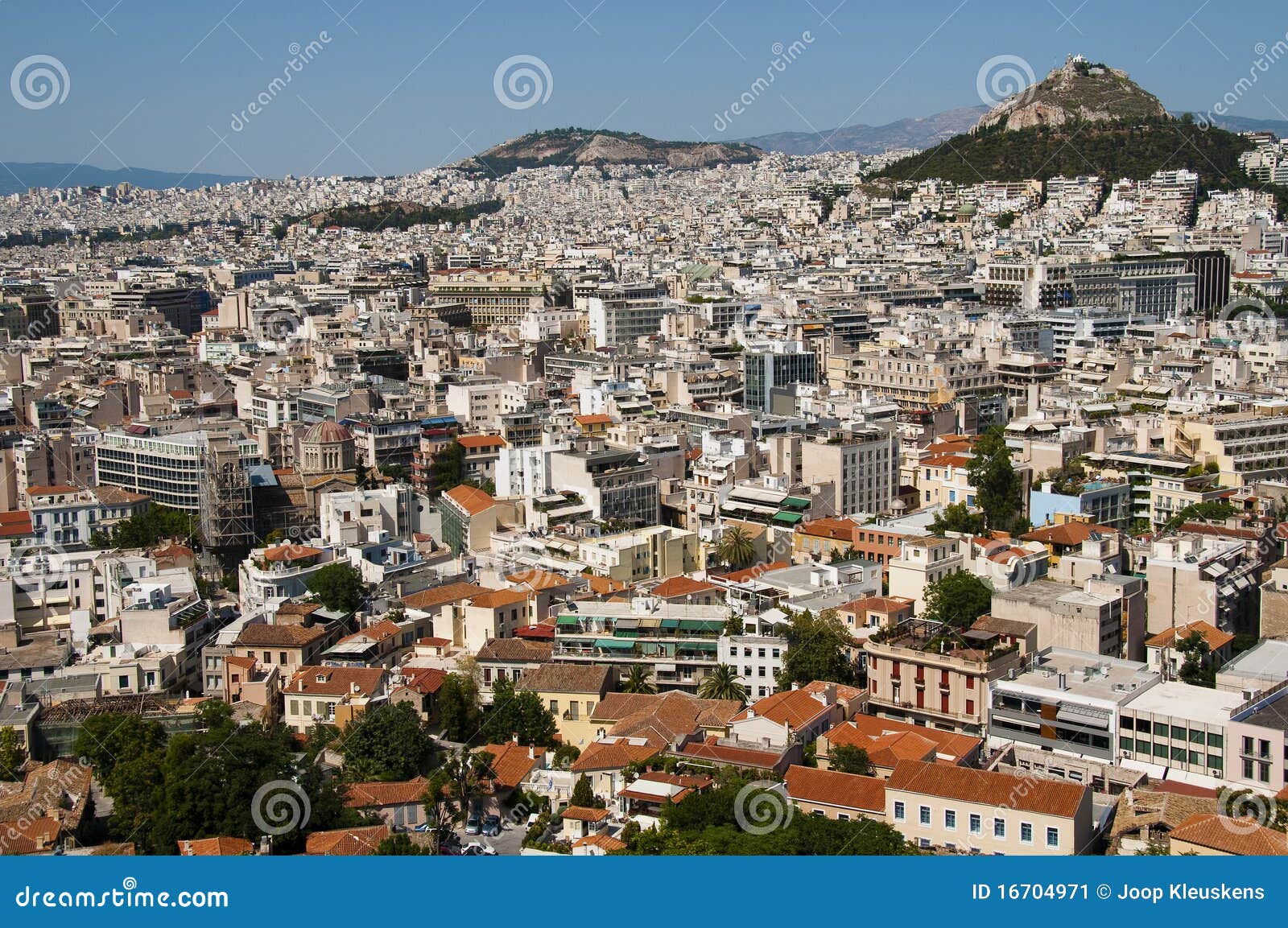 City view of athens stock image. Image of scene, history - 16704971