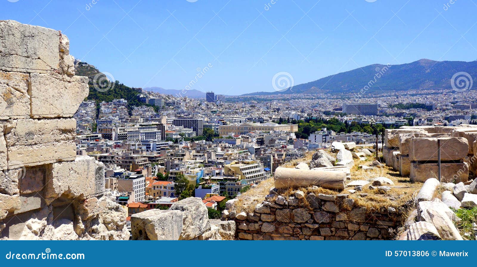City view of Athens stock photo. Image of city, amphitheater - 57013806