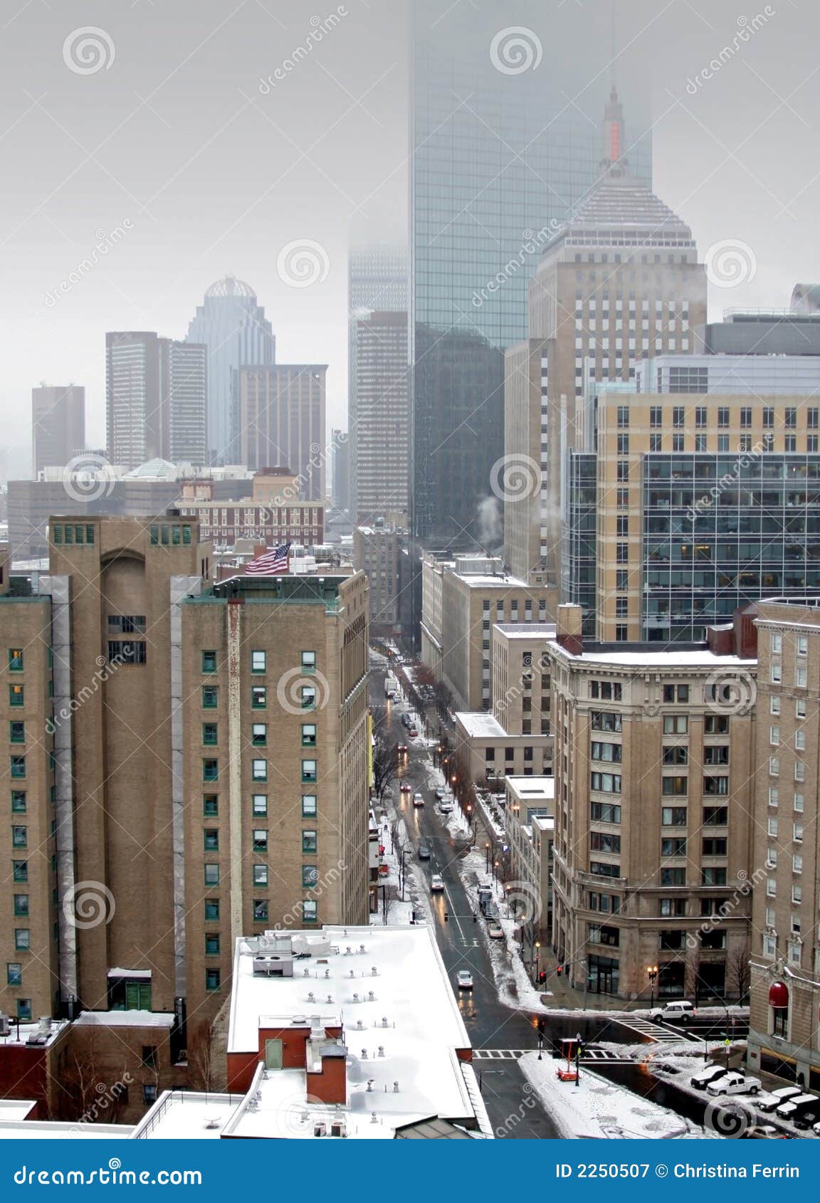 City View of Boston stock image. Image of downtown, england - 2250507