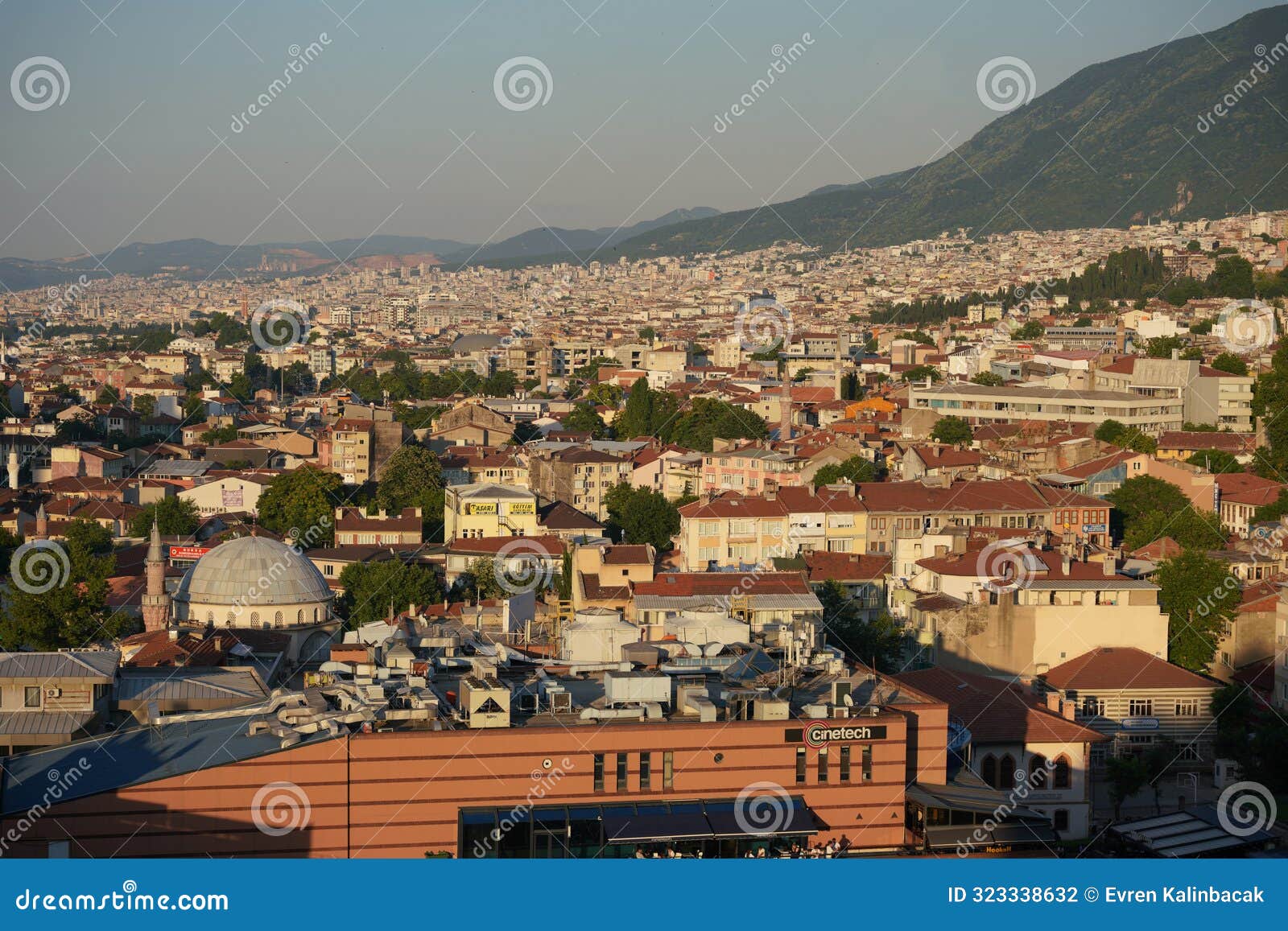 City View of Bursa in Turkiye Editorial Photography - Image of city ...