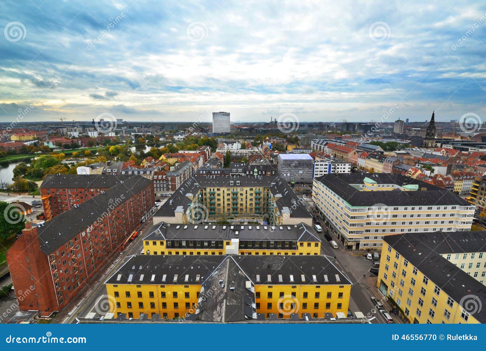 City view of Copenhagen stock photo. Image of contemporary - 46556770