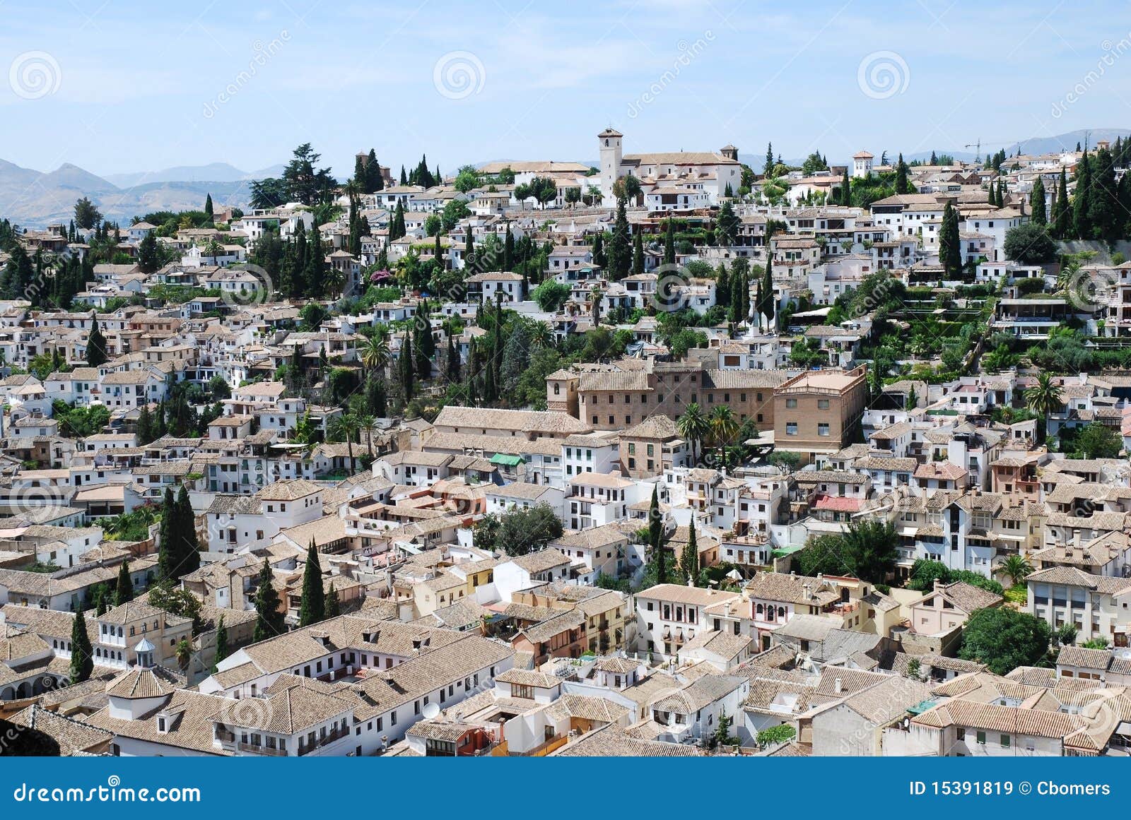 City view of Granada stock image. Image of granada, destination - 15391819