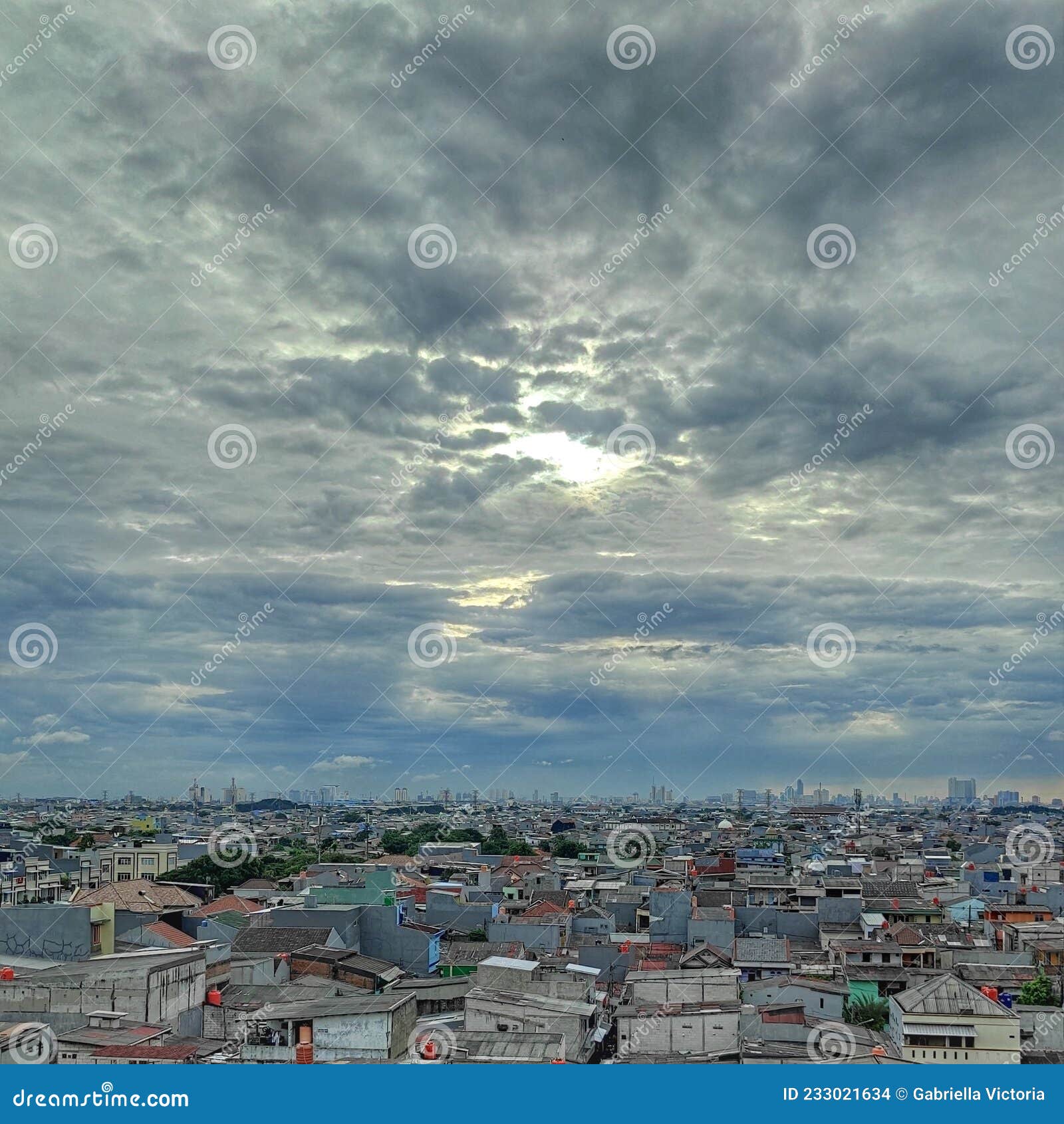 City view from high rise stock photo. Image of horizon - 233021634