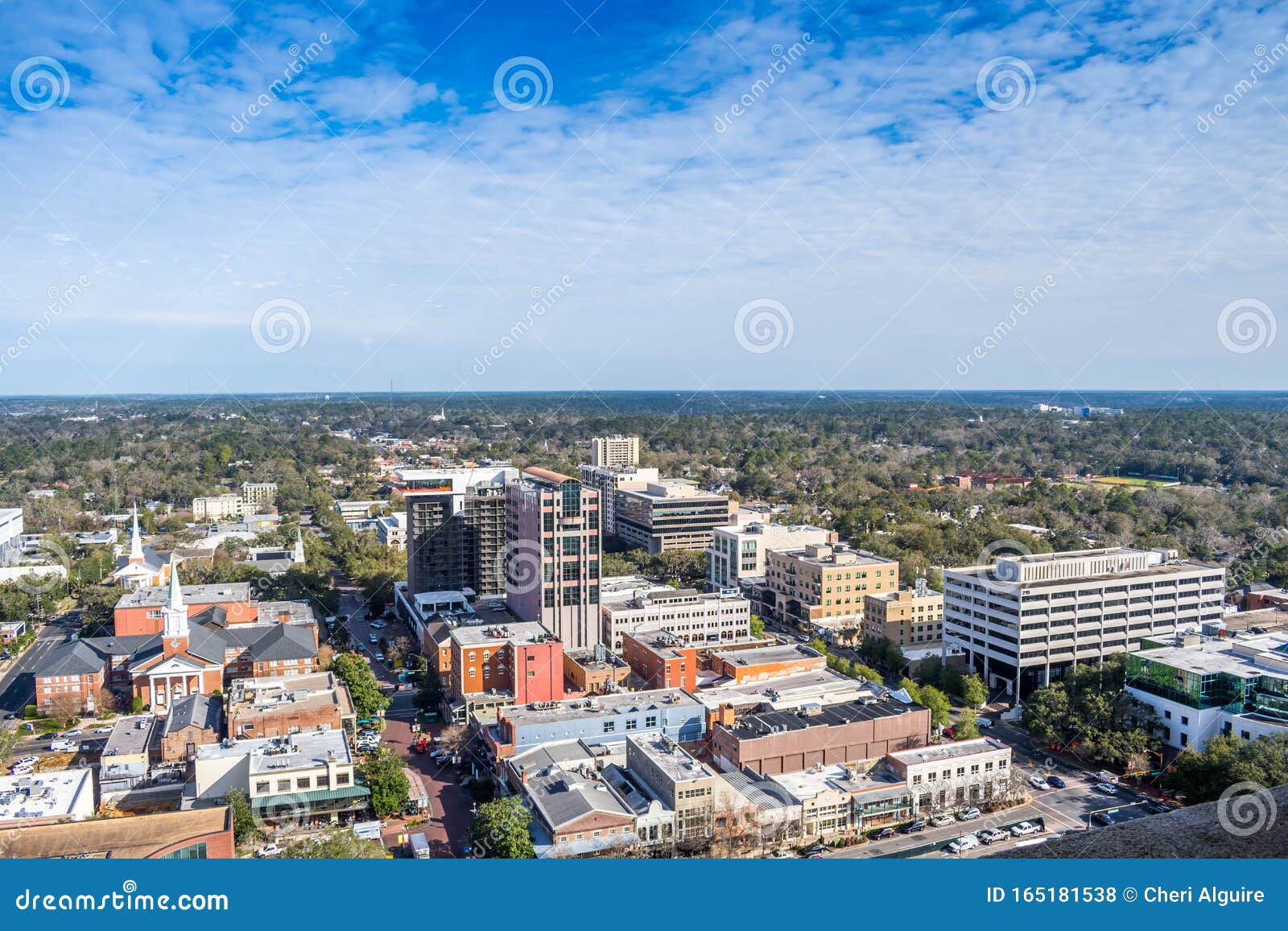 City View From Inside The Old Capital Of Tallahassee Florida Editorial
