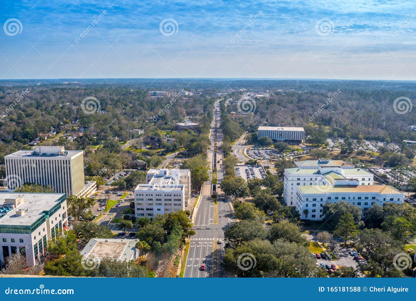 City View From Inside The Old Capital Of Tallahassee Florida Editorial
