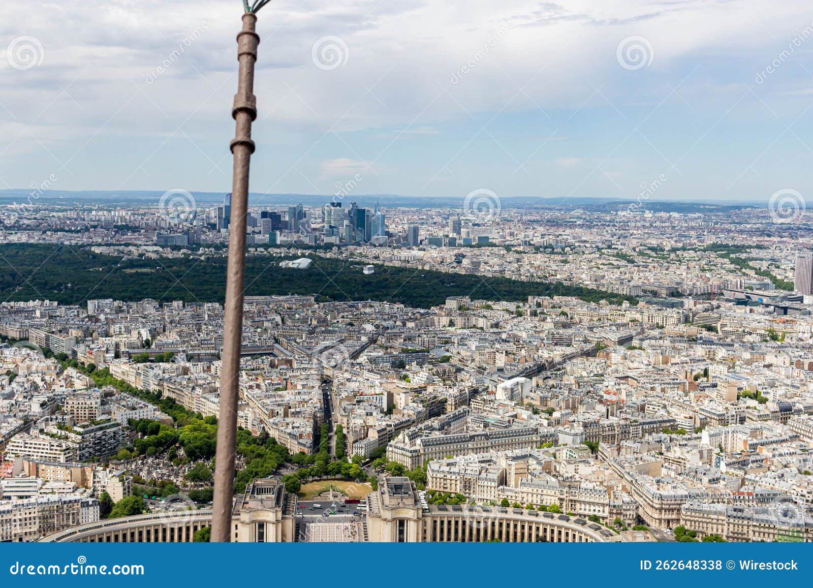 City View of Paris from Eiffel Tower, France Stock Photo - Image of ...