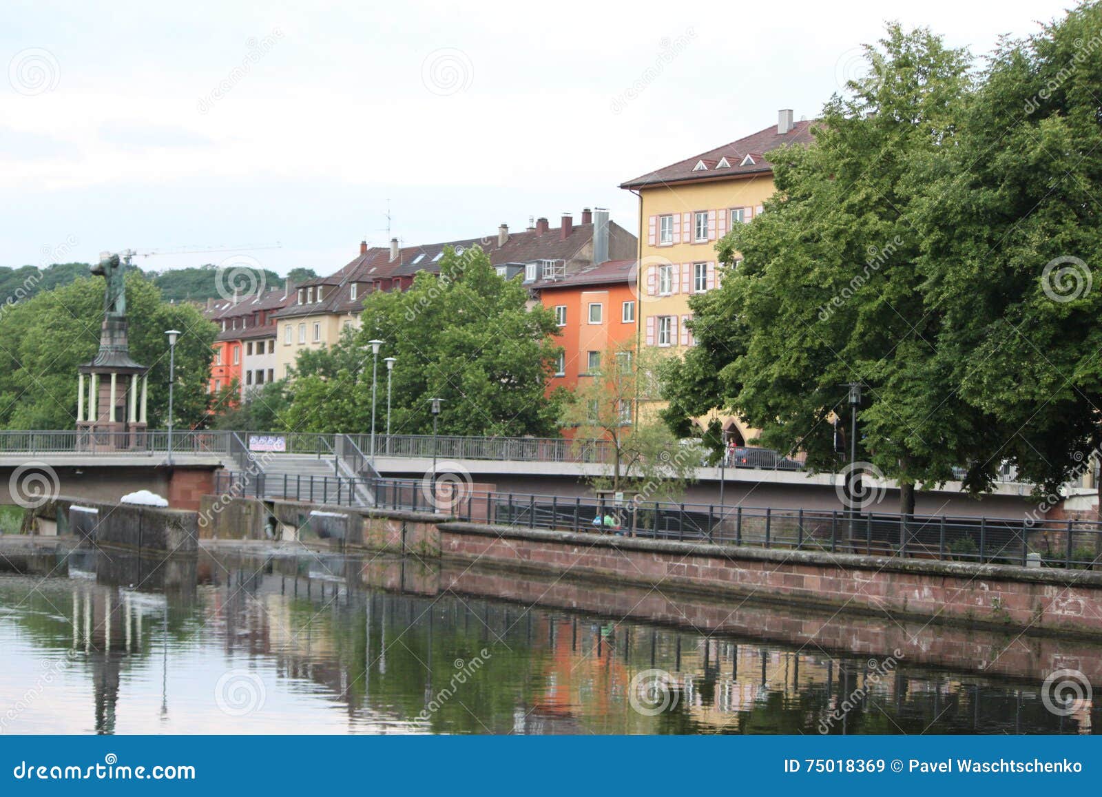 City View of Pforzheim in Germay with Enz River Stock Image - Image of ...