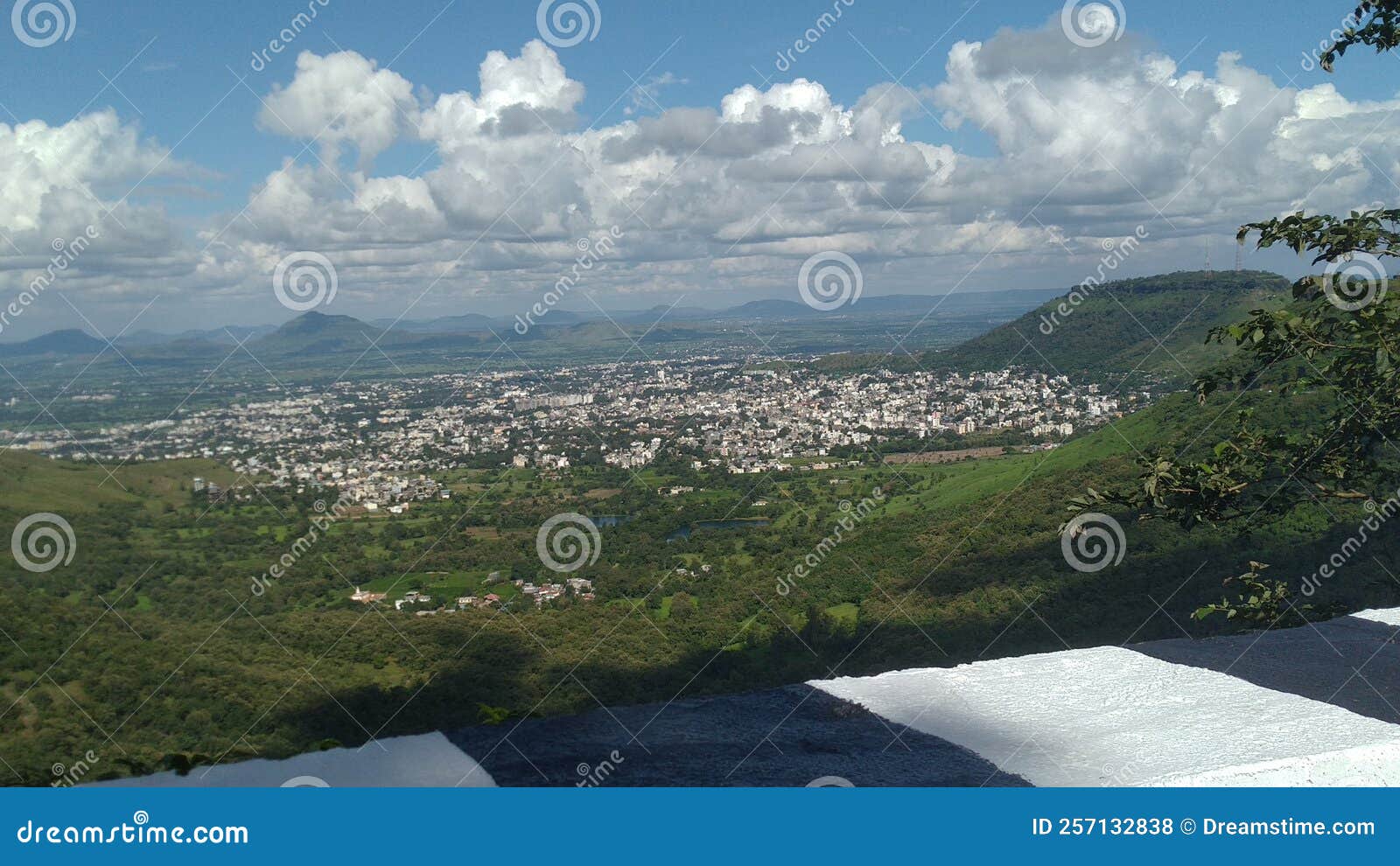 City View stock photo. Image of india, city, view, satara - 257132838
