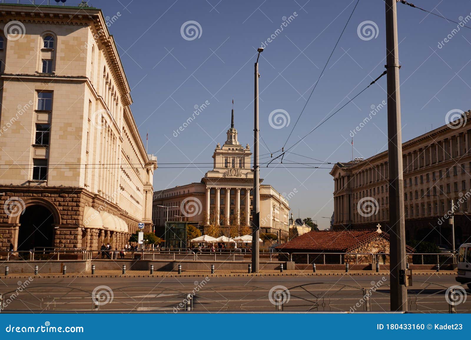 City View of Sofia Downtown. Travel Bulgaria Concept Stock Photo ...