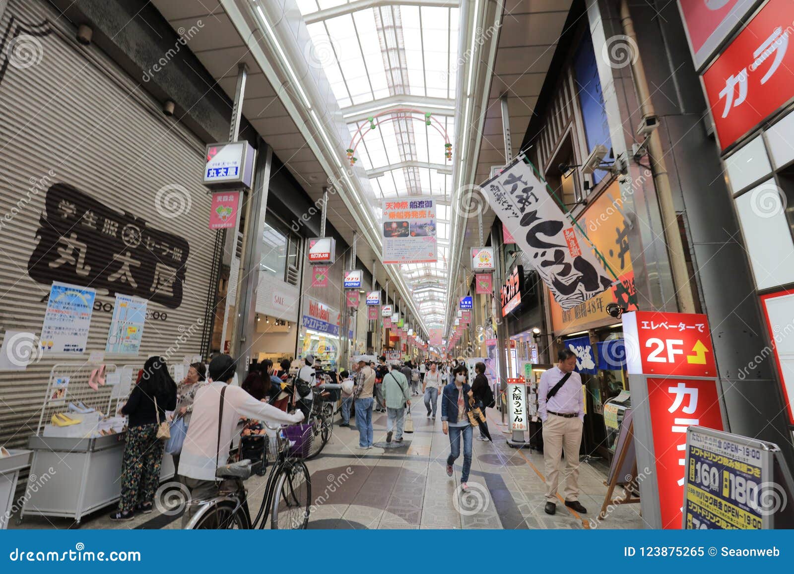 A City View of Temma at Osaka Editorial Image - Image of observation ...