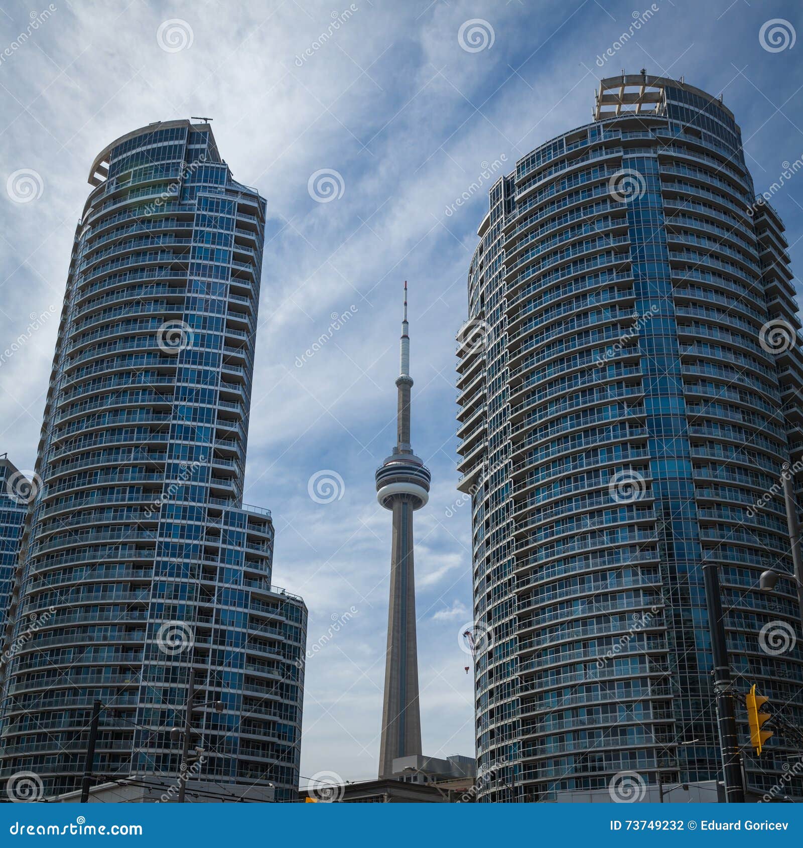 City view of Toronto stock photo. Image of district, famous - 73749232
