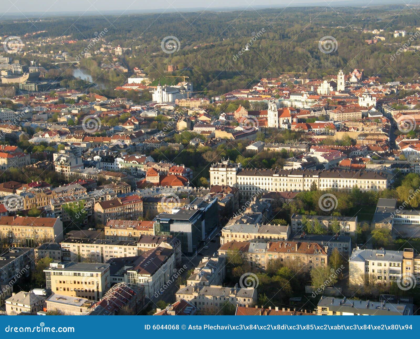 City of Vilnius (Lithuania) Stock Photo - Image of perspective, park ...