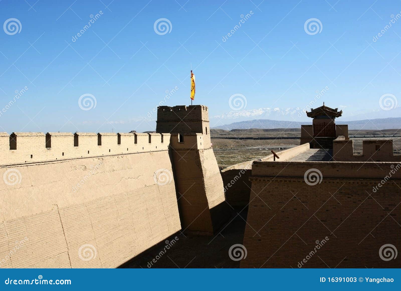 City Wall with Beacon Tower Stock Image - Image of china, buildings ...
