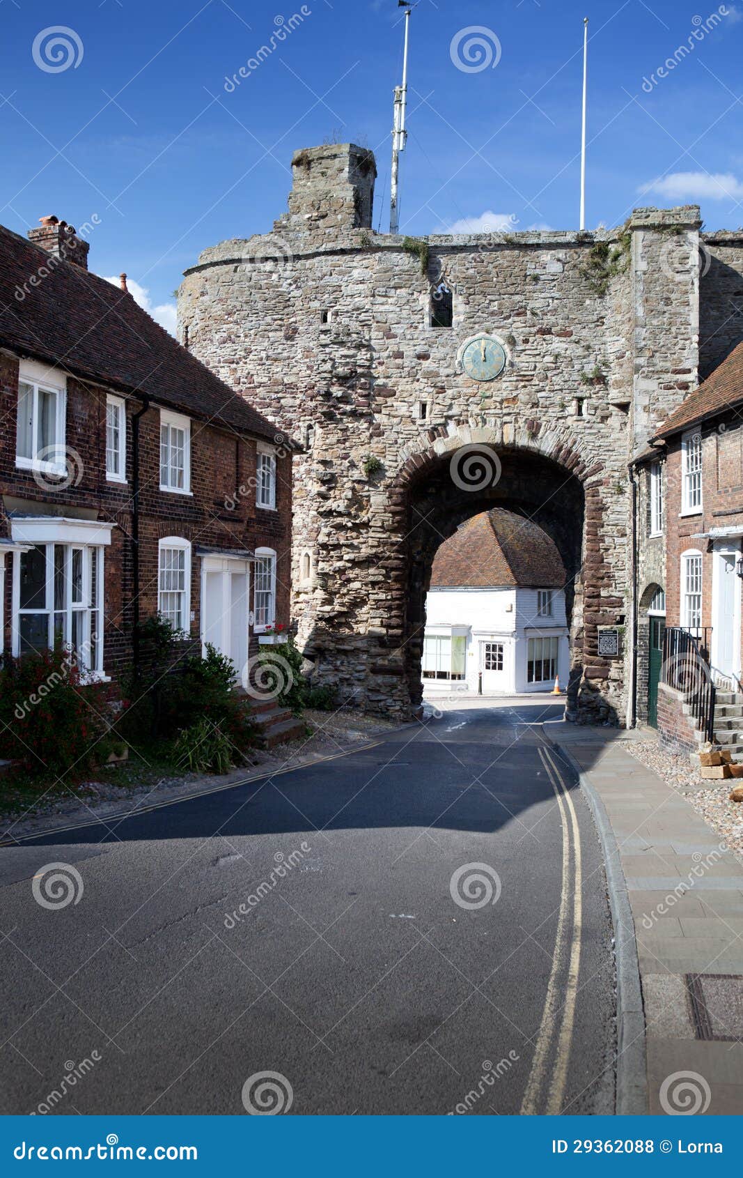 City wall gate rye england stock photo. Image of gates - 29362088