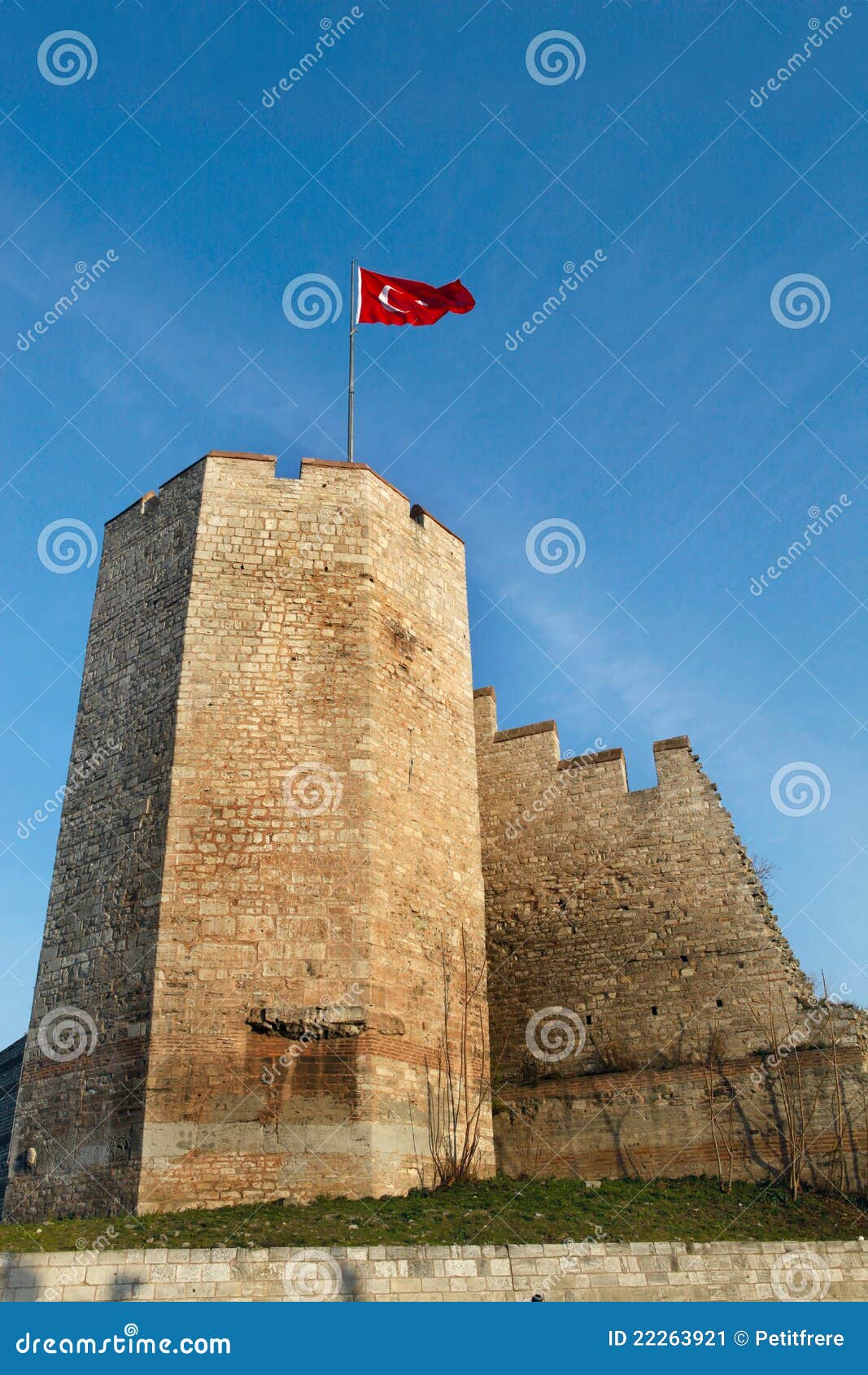City Walls of Istanbul stock image. Image of building - 22263921