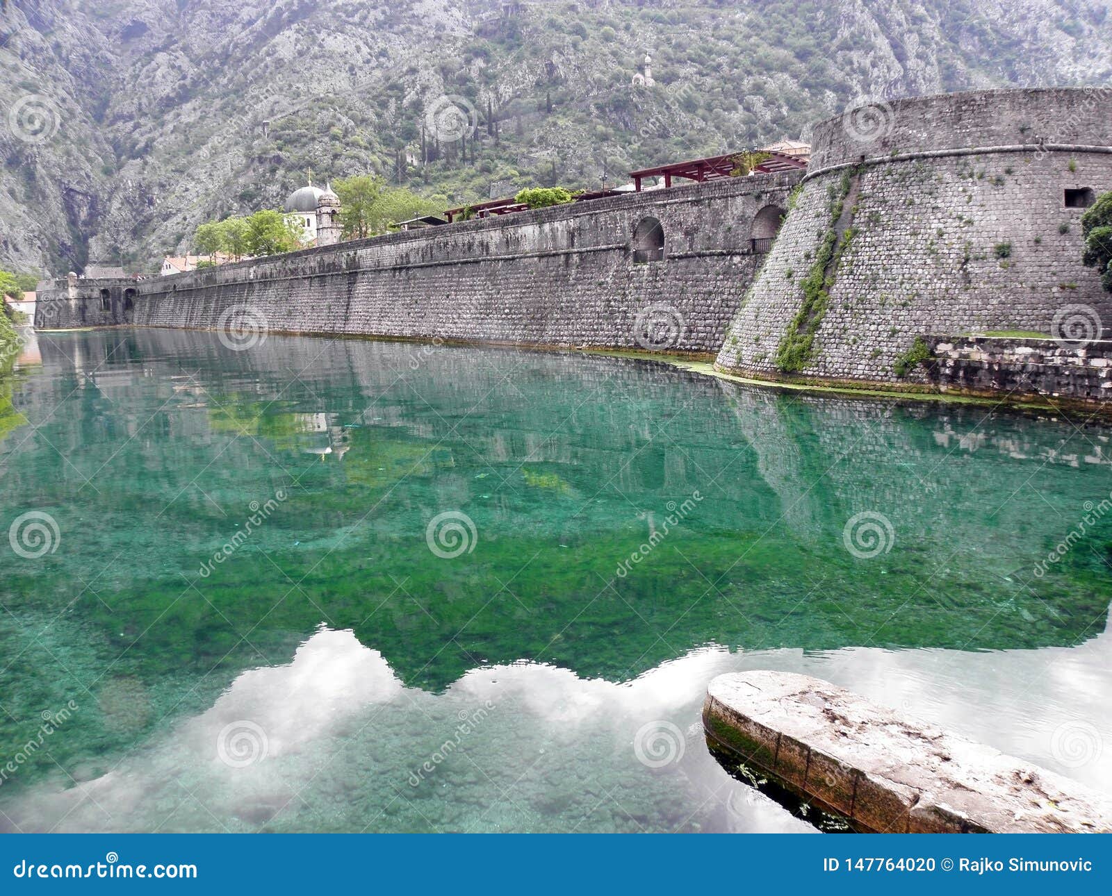City Walls in Kotor, Monte Negro Stock Photo - Image of nature, negro ...