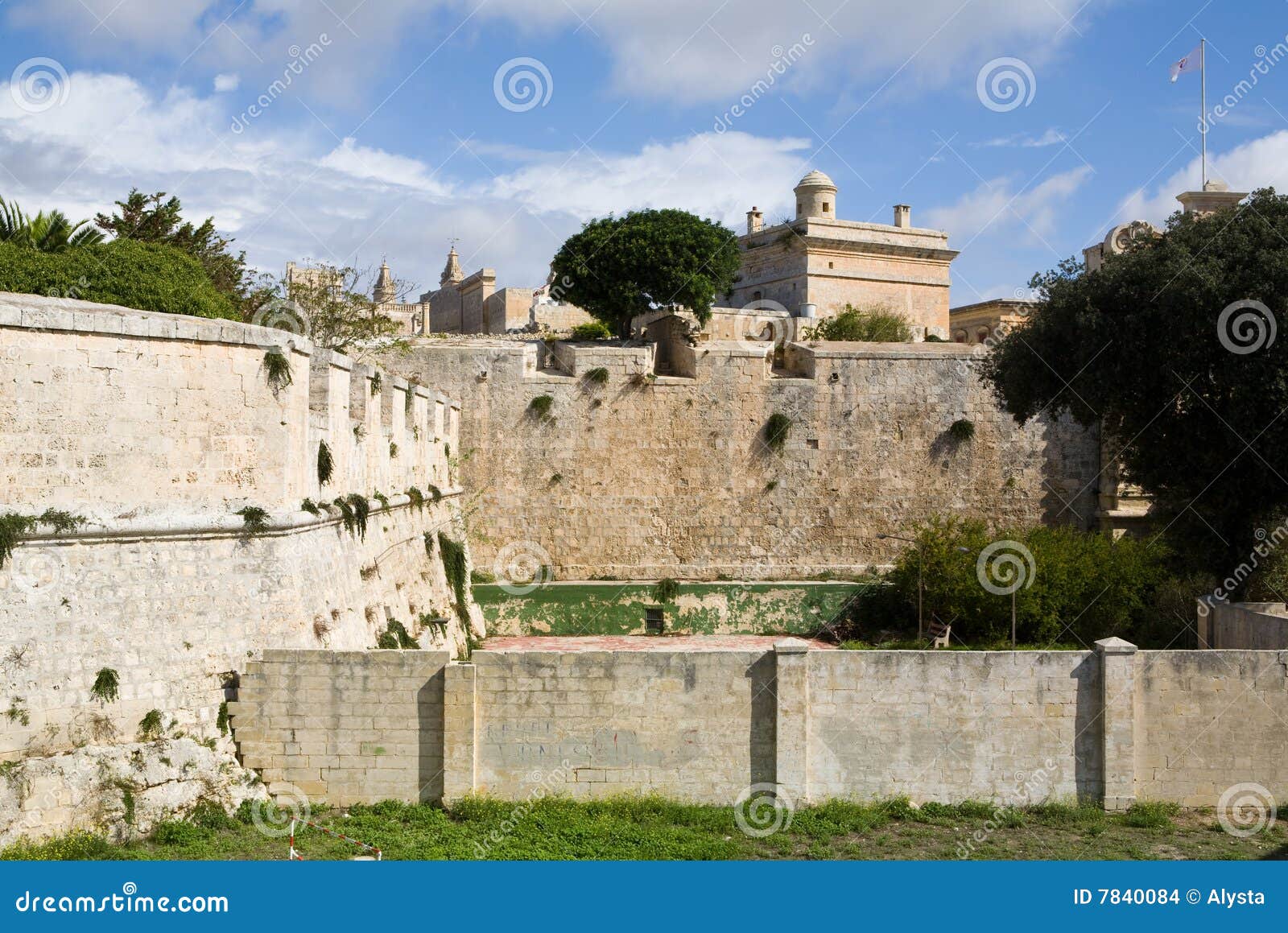 City Walls of Medina stock photo. Image of enclosing, malta - 7840084
