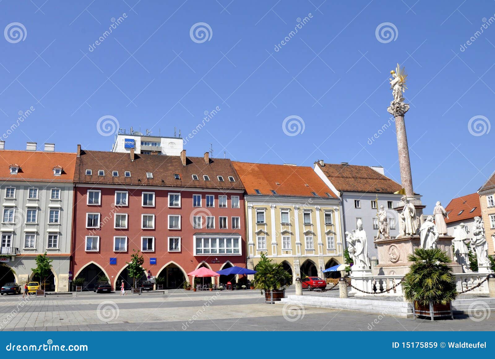 City of Wiener Neustadt stock image. Image of square - 15175859