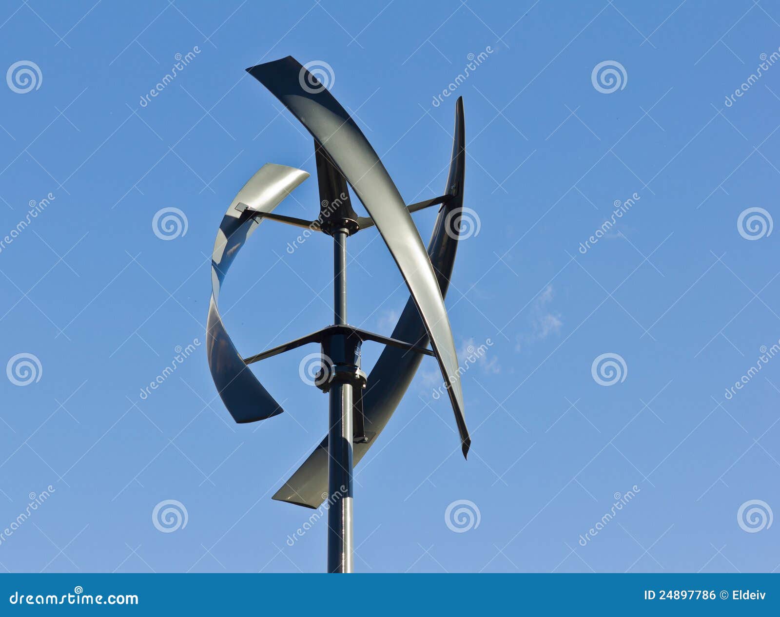 City Wind Turbine stock photo. Image of blue, turning - 24897786