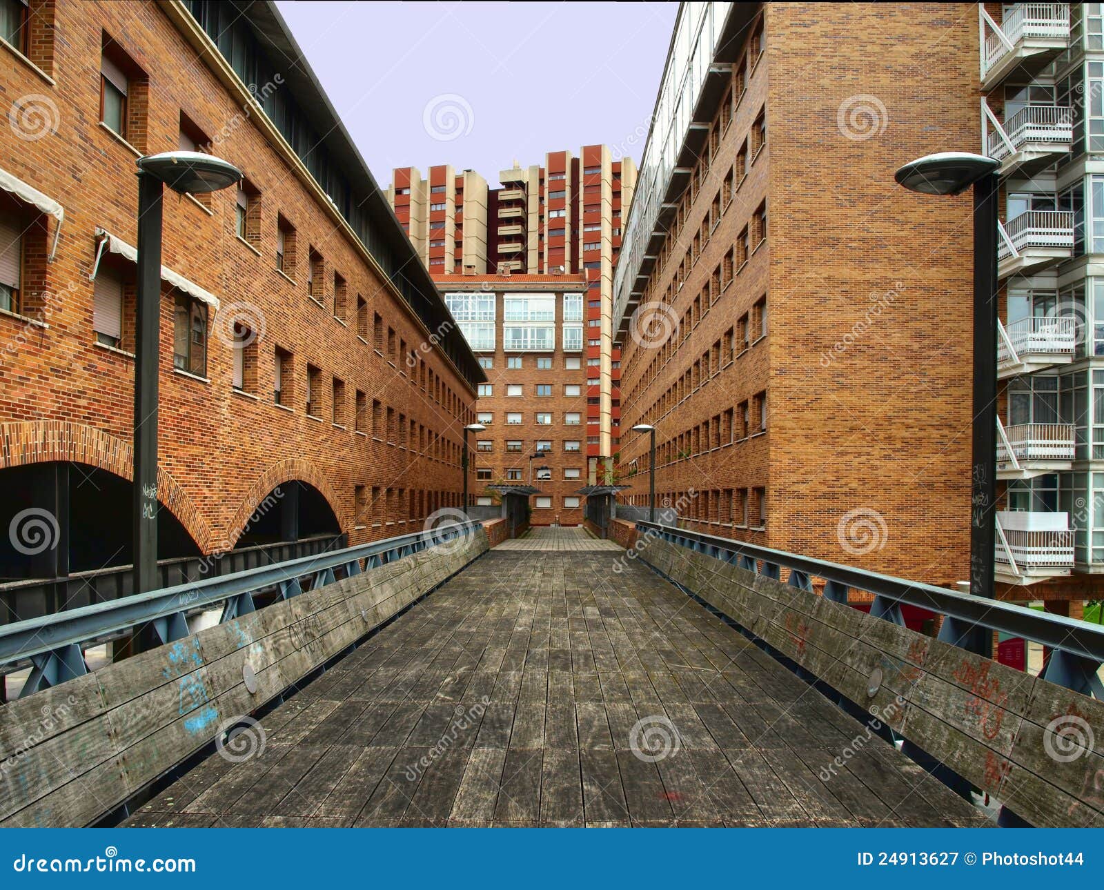 City Wooden Bridge stock image. Image of columbus, bridge - 24913627