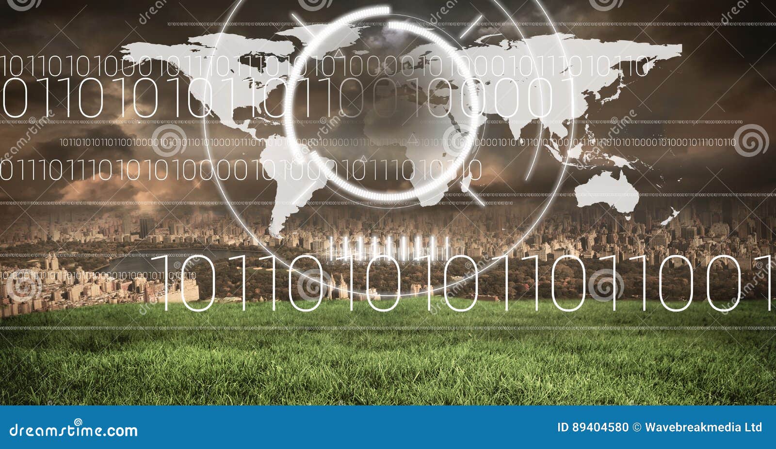 City with world map stock photo. Image of urban, composite - 89404580