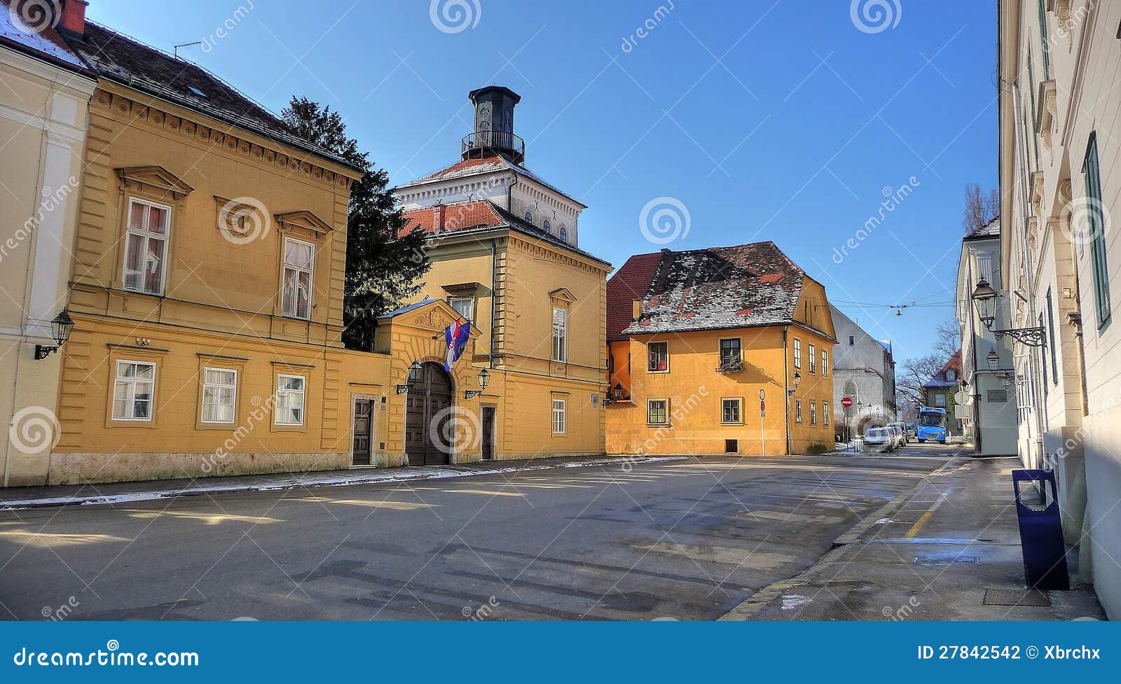 City of Zagreb Historic Upper Town Stock Photo - Image of downtown ...