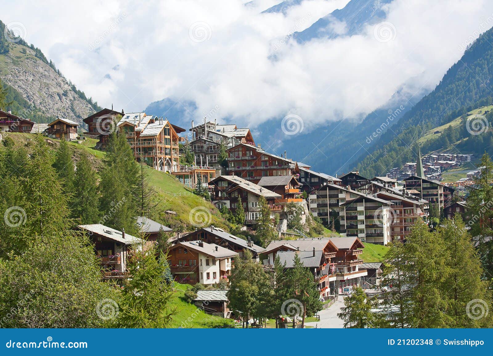City Zermatt stock photo. Image of scape, peaceful, serenity - 21202348